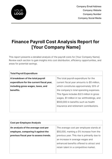 Free Financial Report Cover Sheet Template To Edit Online