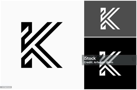 이니셜 K 기하학적 라인 아트 글꼴 모노 그램 추상 현대 벡터 디자인 일러스트 레이 션 0명에 대한 스톡 벡터 아트 및 기타 이미지 0명 가상화폐공개 개념 Istock