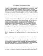CIS 365 Milestone 4 Docx CIS 365 Milestone 4 Basic Advanced Query