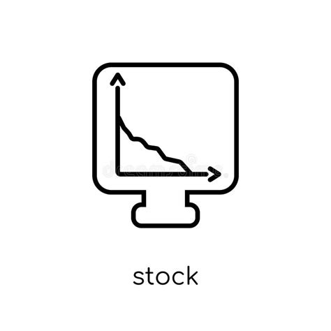 Stock Icon Trendy Modern Flat Linear Vector Stock Icon On White Stock