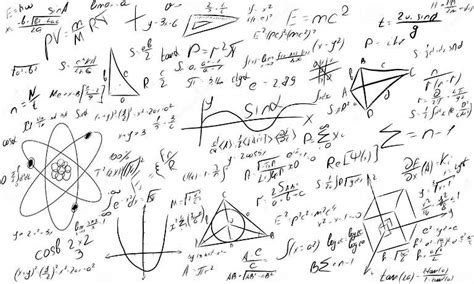 Math Chalkboard Illustration Physics Solving Equation Blackboard