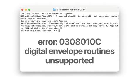Fix Error0308010c Openssl Error