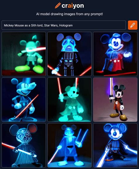 Mickey Mouse As A Sith Lord Rweirddalle