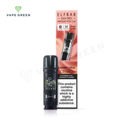 Cherry Cola Prefilled Pods By Elf Bar Elfa Pro Free Uk Delivery