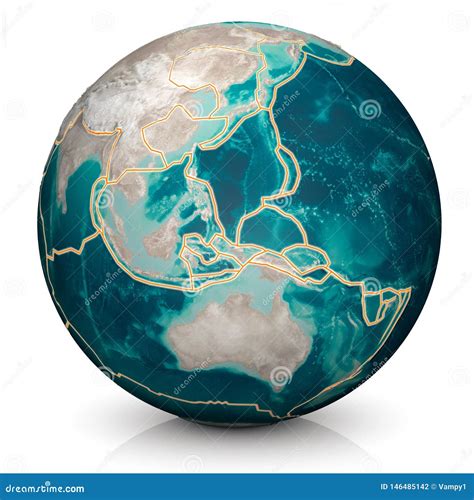 Tectonic Plates Plate Movement Vector Illustration