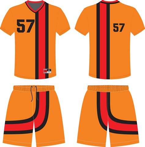 Basketball Uniform Shorts Template For Basketball Club Front And Back