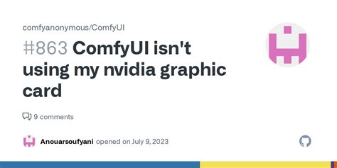 Comfyui Isn T Using My Nvidia Graphic Card Issue
