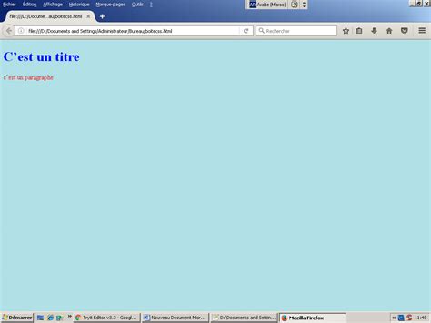 Les Styles Css En Html D Veloppement Web