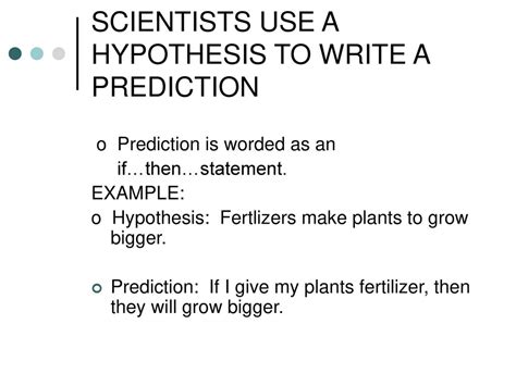 HYPOTHESIZING Suggesting A Solution To A Problem Or Possible Answer To A Scientific Question You