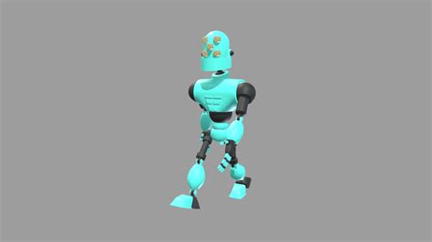 Robot Walk Animation 3d Model By Thomaskitson C271a95 Sketchfab