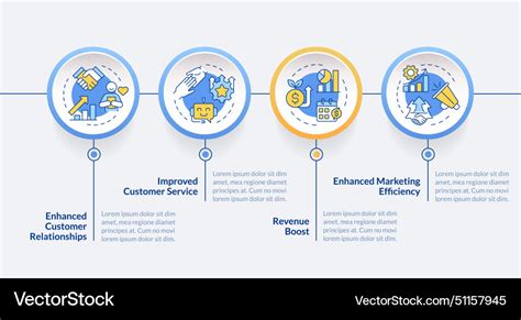 Crm Management System Organization Circle Vector Image