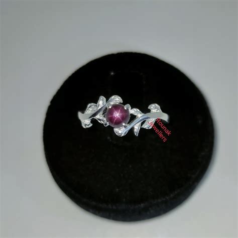 Vintage Star Ruby Ring Natural Star Ruby Ring 925 Sterling Etsy