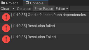 UnityResolution Failed エラーの解消方法 人生攻略のるつぼ
