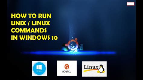 How To Install Windows Subsystem Linux Or Unix Run Linux Unix Command In Windows Platform