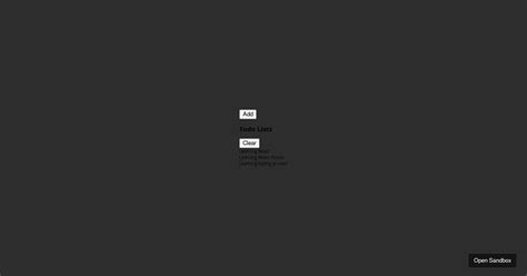 React Todolists Codesandbox