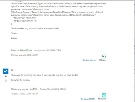 Parameter In Pipeline Microsoft Qanda