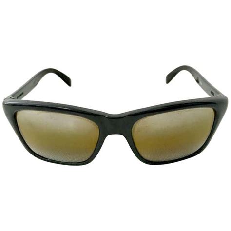 80s Vuarnet France Black And Brown Mineral Poloarized Sunglasses At