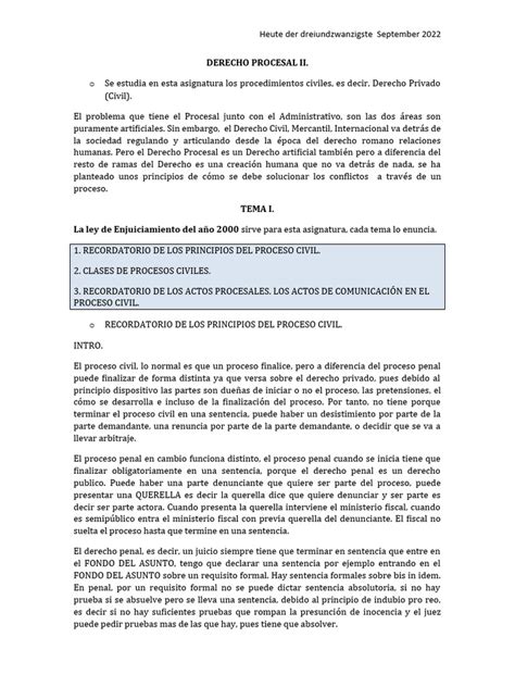 Derecho Procesal Ii Pdf