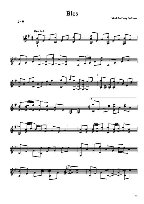 Sacksioni Harry Blos By Harry Sacksioni Classical Guitar Library