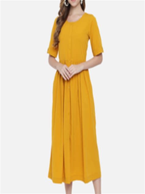 Buy Baesd Round Neck A Line Midi Dress Dresses For Women 26041918