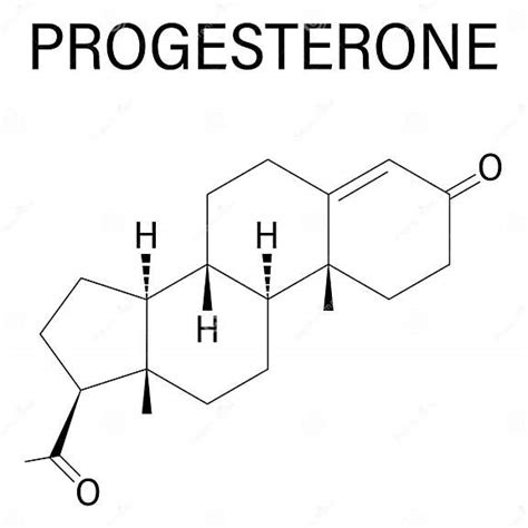 Progesterone Female Sex Hormone Molecule Plays Role In Menstrual Cycle