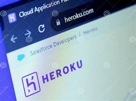 Heroku Cloud Platform Logo Editorial Photography Image Of Brand