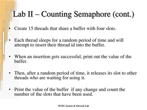 Ppt Lab 9 Semaphores Powerpoint Presentation Free Download Id4410505