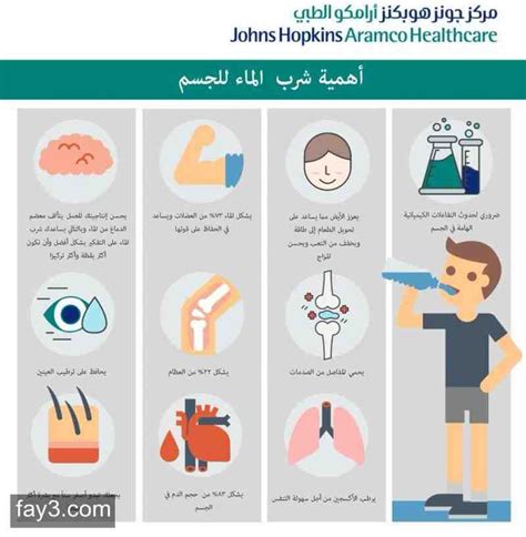 انفوجرافيك أهمية شرب الماء للجسم صحة Health Breakfast Presentation