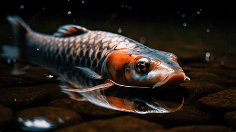 魚在水面上游動 一條魚在水中游 高清攝影照片 水背景圖片和桌布免費下載