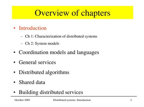 Ppt Introduction To Distributed Systems Overview And Examples