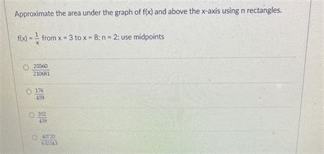 [solved] approximate the area under the graph of mathr