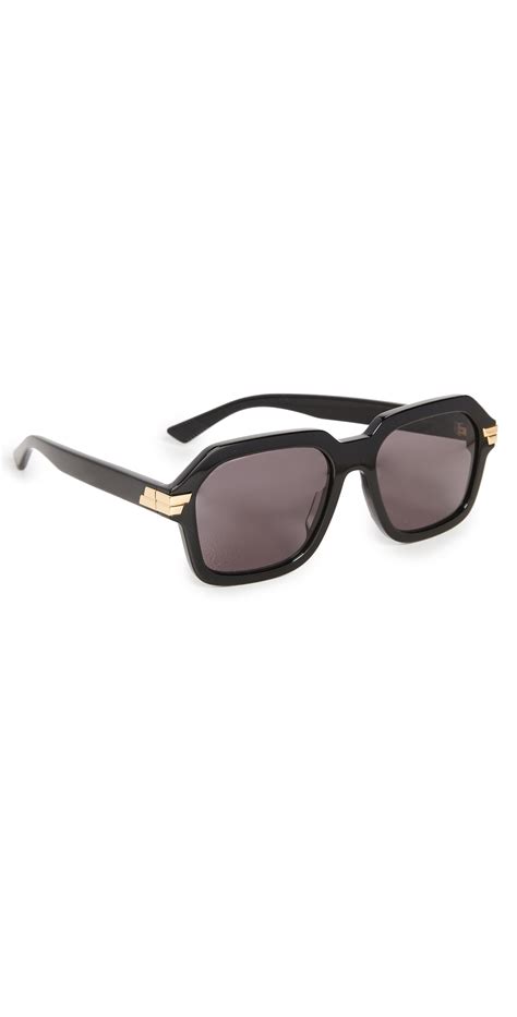Bottega Veneta Bottega Veneta Bold Ribbon Oversized Square Sunglasses