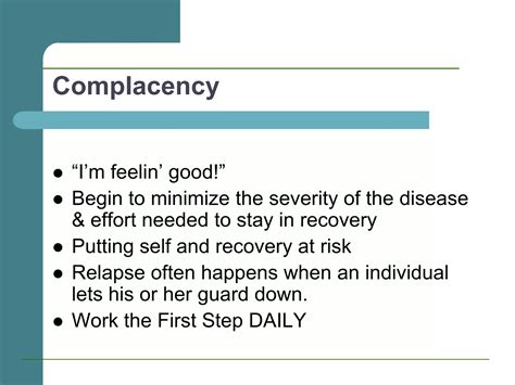 Relapse Prevention March 2011 Ppt