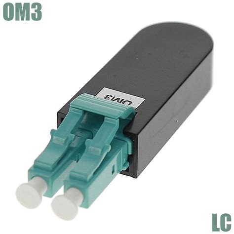 Used LC OM3 50 125 Multi Mode Loopback Fiber Optic Tester Optical Adapter Connector UBB Threads