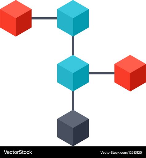 Blockchain Icon Royalty Free Vector Image VectorStock