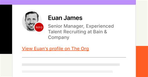 Euan James Senior Manager Experienced Talent Recruiting At Bain And Company The Org