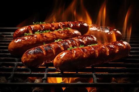 Premium Ai Image Barbecued Links