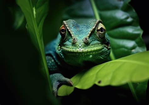 Premium AI Image Basilisk Species Of Forest Lizards