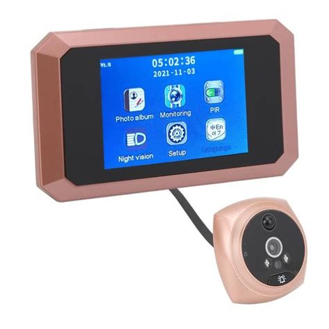 EJ life Visionneuse numérique de porte Caméra Judas Smart Haute Définition PIR Détection de