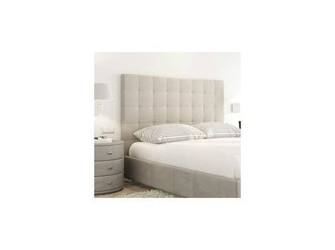 Sogno Tete De Lit Capitonnee Style Contemporain Tissu Beige L 160