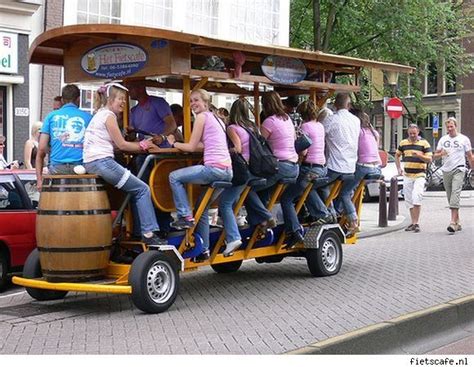 cycle bar , you have to pedal while drinking, the music is blasting ...