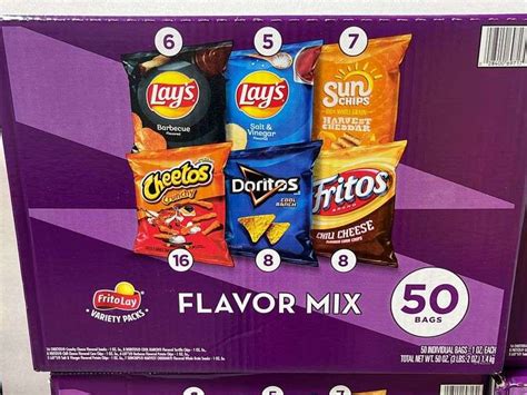 4 Boxes Of Variety Chip Bags Earls Auction Company
