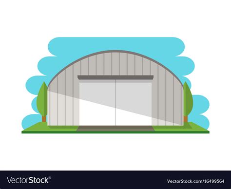 Modern Storage Terminal Isolated Icon Royalty Free Vector