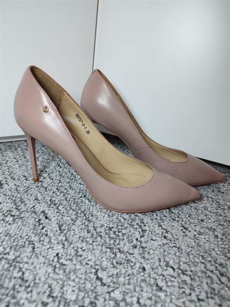 Лодочки бежевые кожа — цена 400 грн в каталоге Туфли Купить женские вещи по доступной цене на