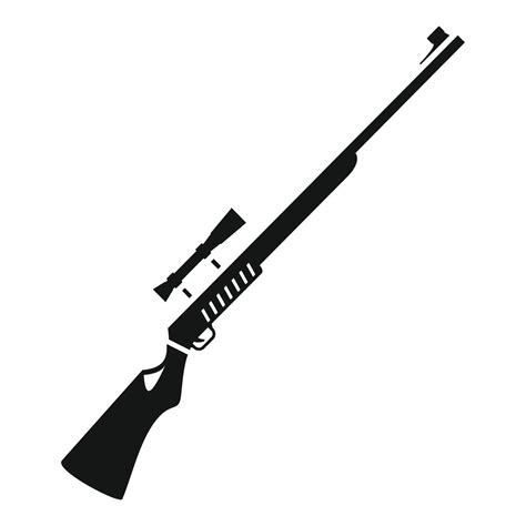 Hunter Rifle Icon Simple Style 14453352 Vector Art At Vecteezy