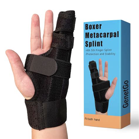 Genetgo Boxer Break Metacarpal Splint Brace Small Medium Finger