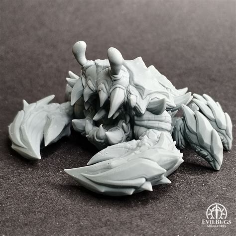 3d Printable Crab Terrifying Overlord By Evilbugs