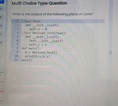 Multi Choice Type Question What Is The Output Studyx