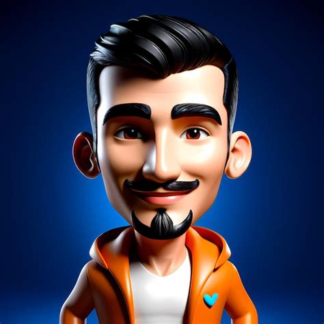 Premium Photo 3d Cartoon Character 3d Happy Cartoon Illustration 3d