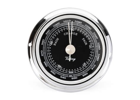 MINOR 72 Barometer Black Dial Chrome Plated Only 79 95 SVB